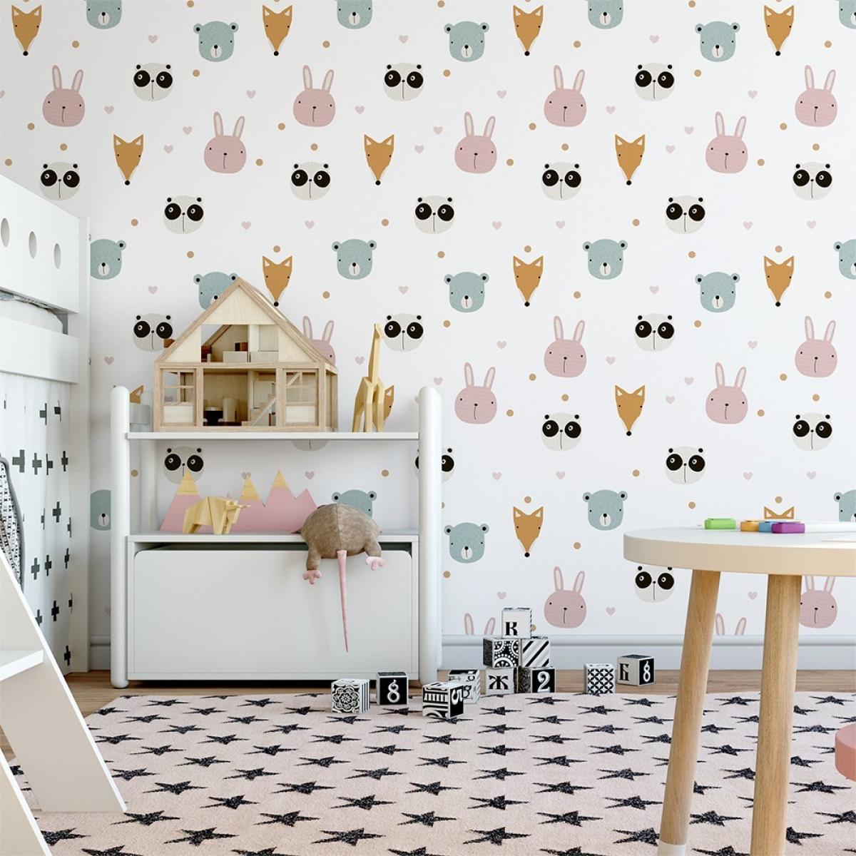 Rollo de papel pintado infantil de dos paneles autoadhesivos texart CUTE