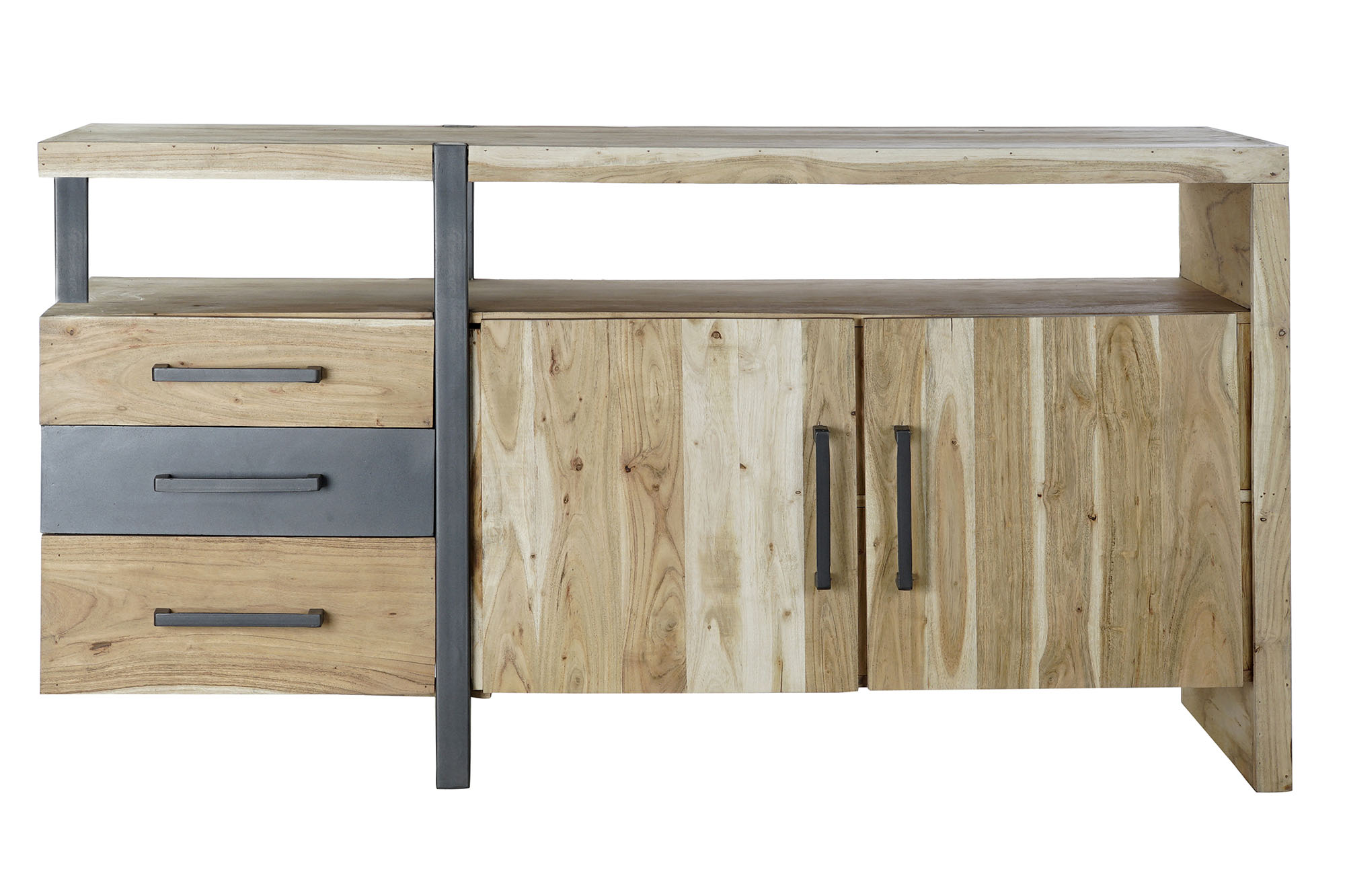 BUFFET ACACIA METAL 170X54X90 NATURAL