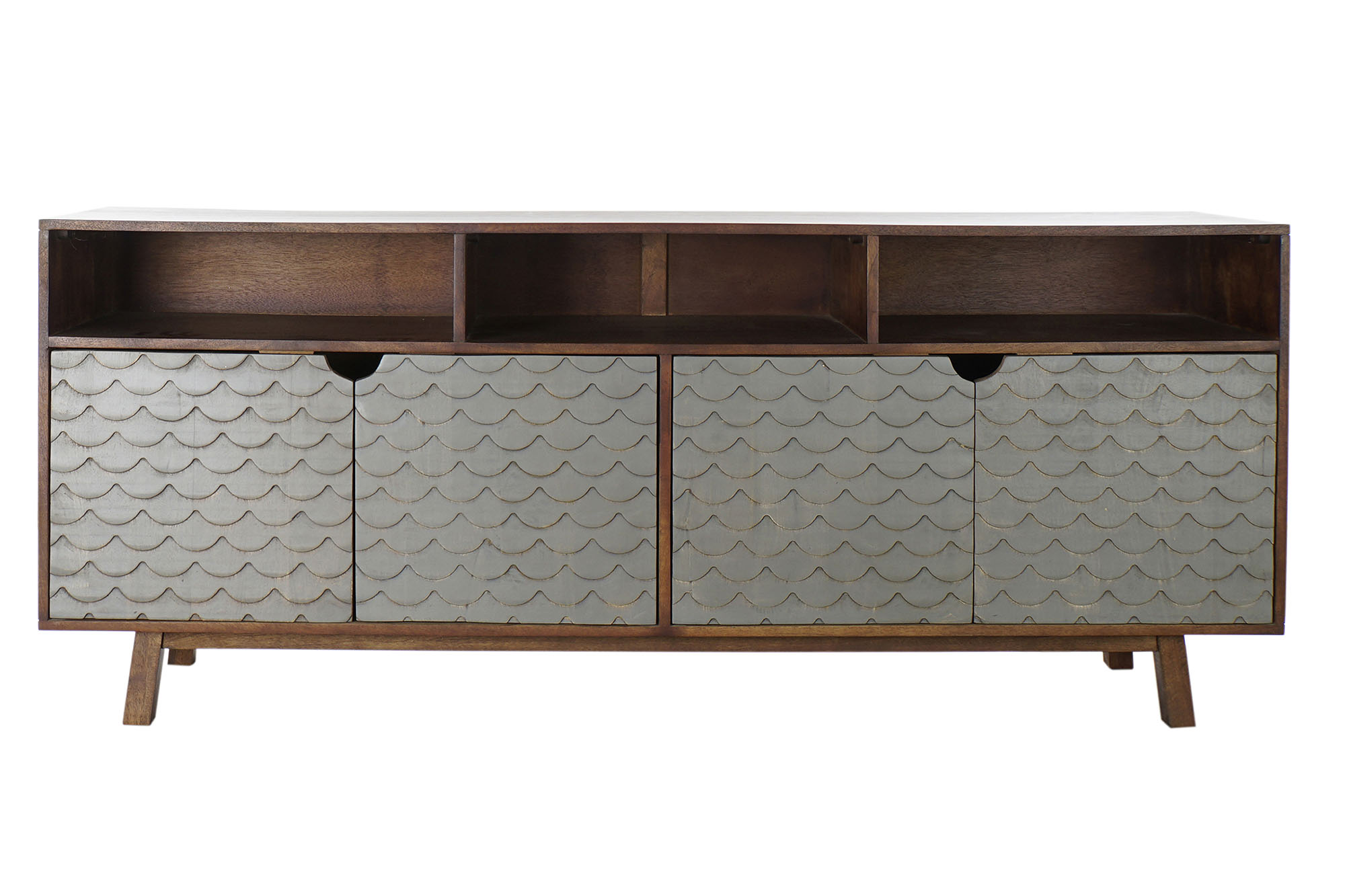 BUFFET MANGO 180X45X75 ONDAS GRIS