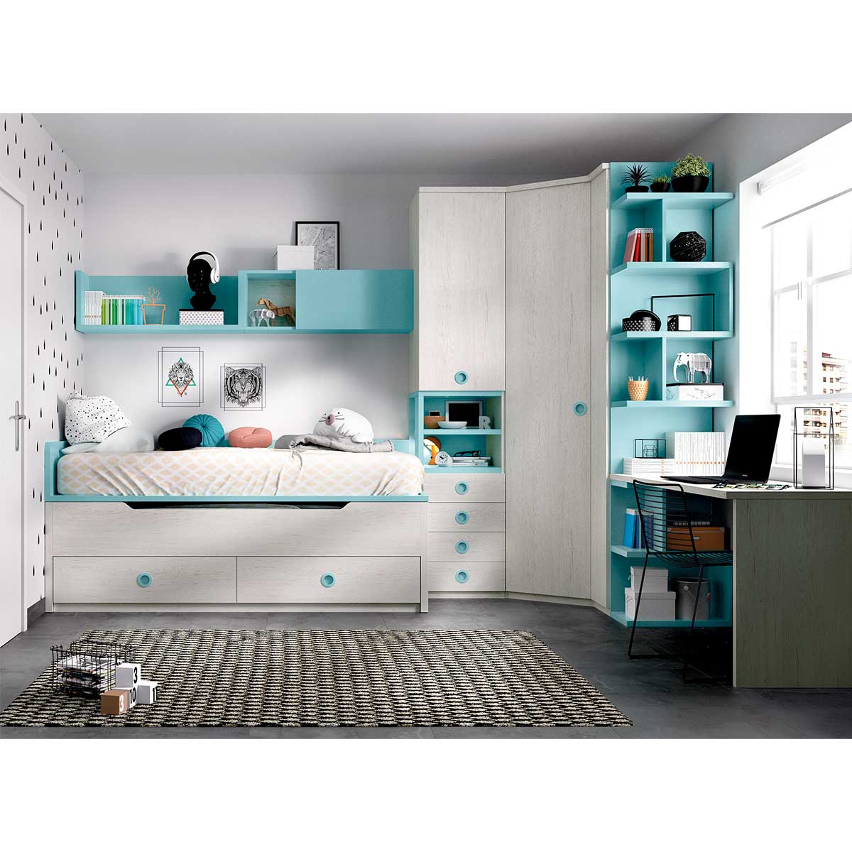 Conjunto juvenil completo | Habitaciones juveniles | mymobel.com