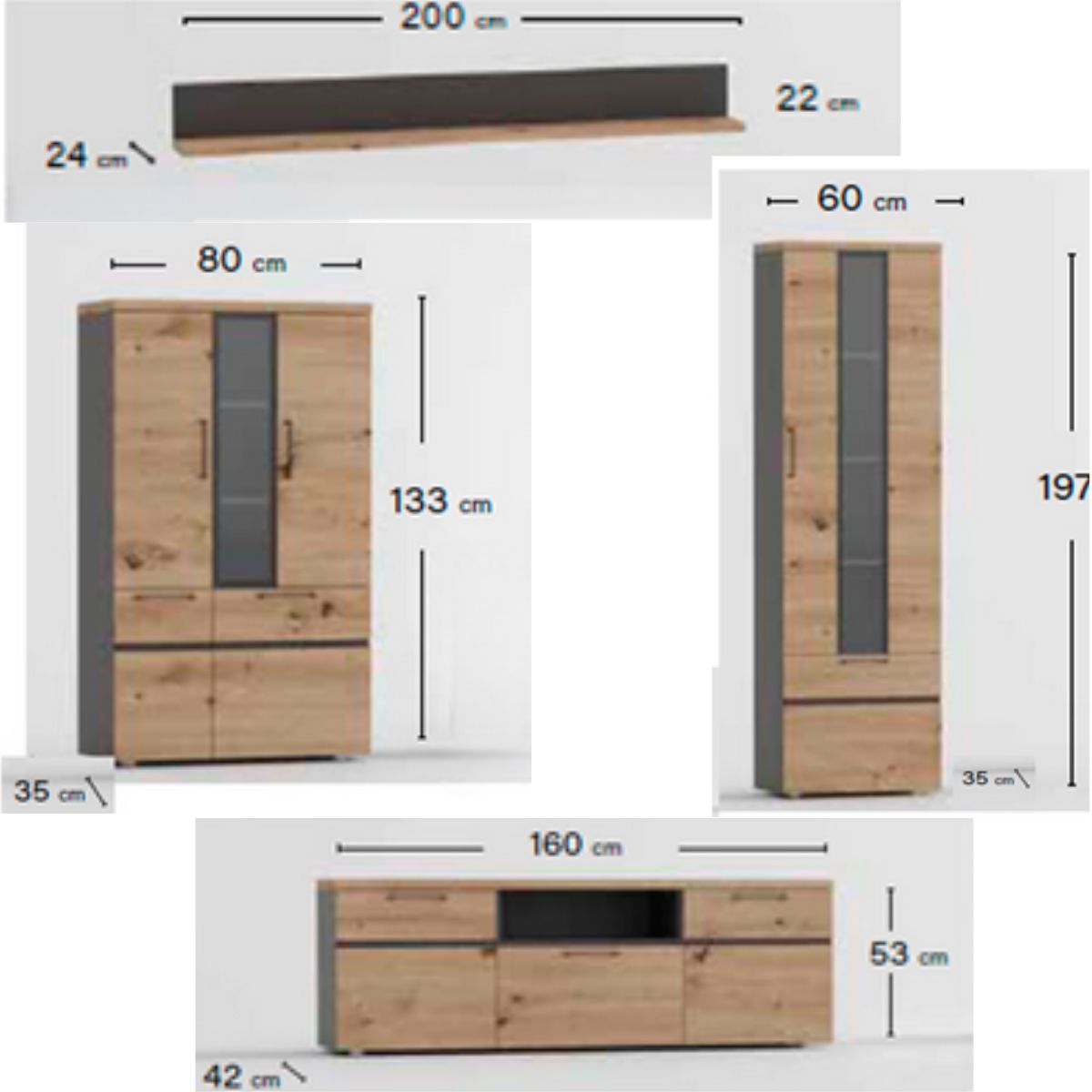 Mueble de salón OSNEL 101 | Muebles salón modernos | Mymobel.com