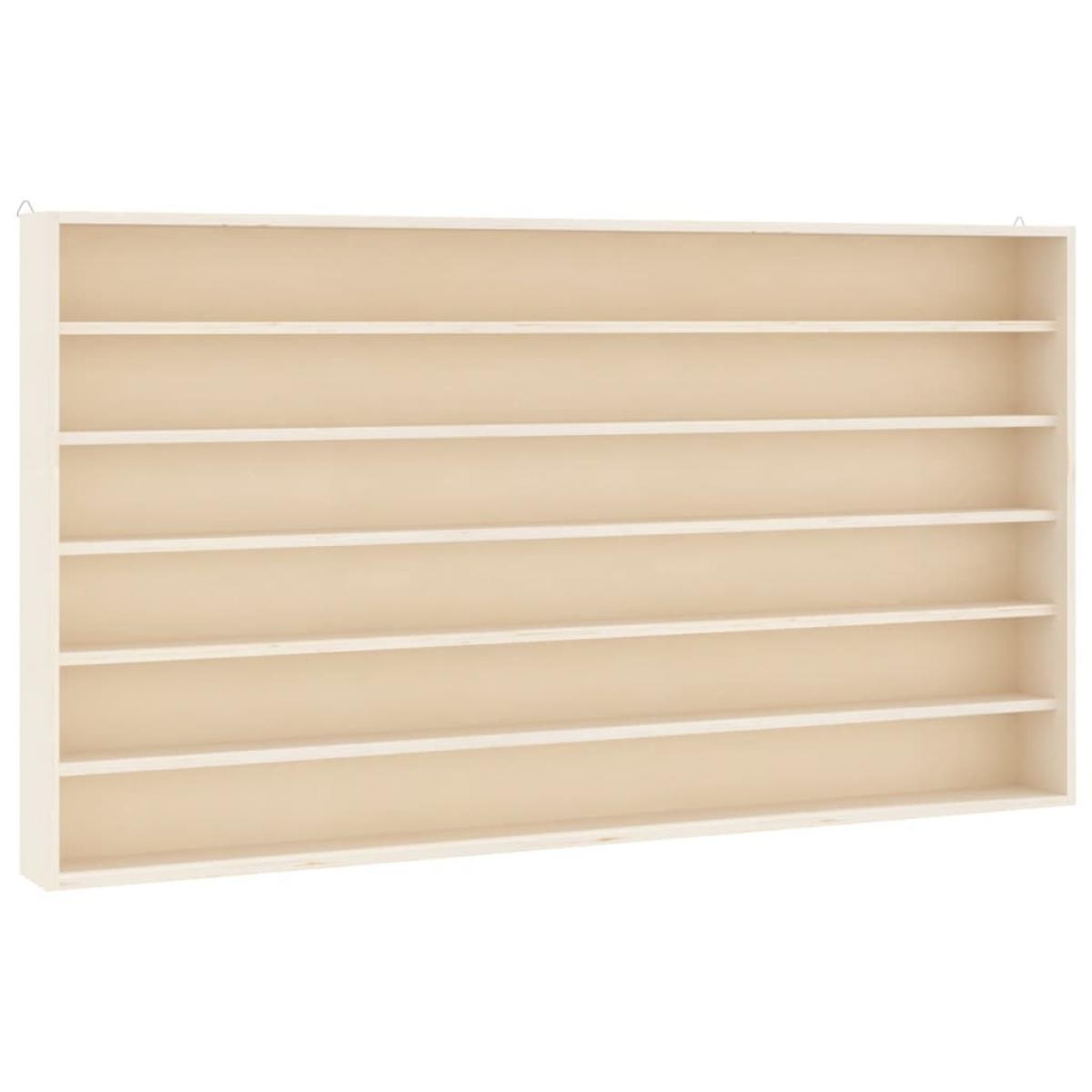 Mueble expositor de pared con 6 estantes 80x8,5x55 cm